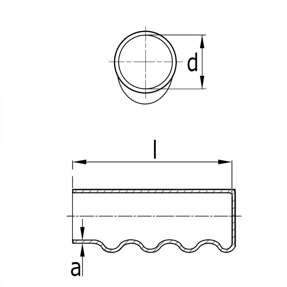 Handle with finger nubs - PVC - dip moulded - verpas