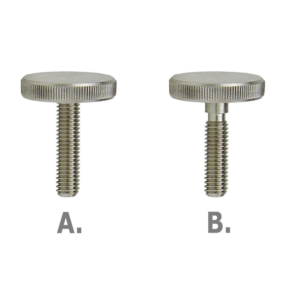 Knurled thumb screws low type - stainless steel - DIN 653 - verpas