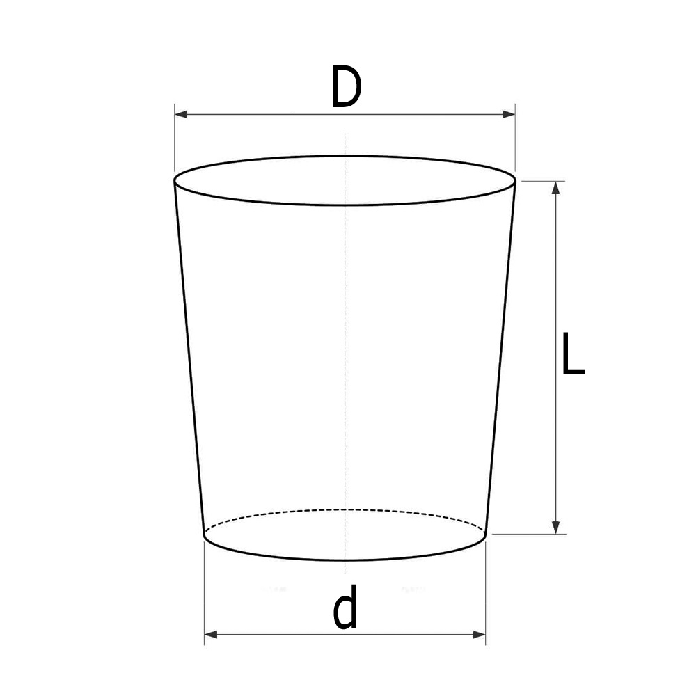 Verpas - Conical Plug 61,92-75,41 L= 35,56 - EPDM