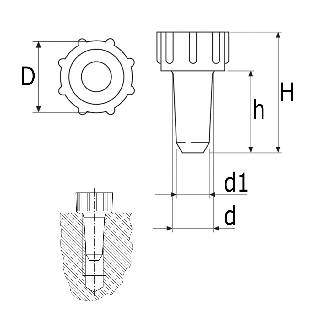 Self tapping plugs - verpas
