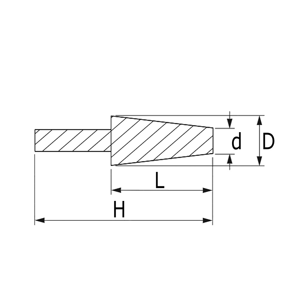 Conical plug with pull tab - silicone - verpas