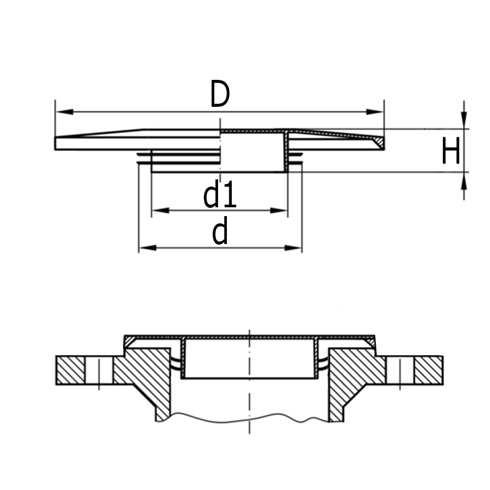 Flange face protectors RF FF - push-in - verpas