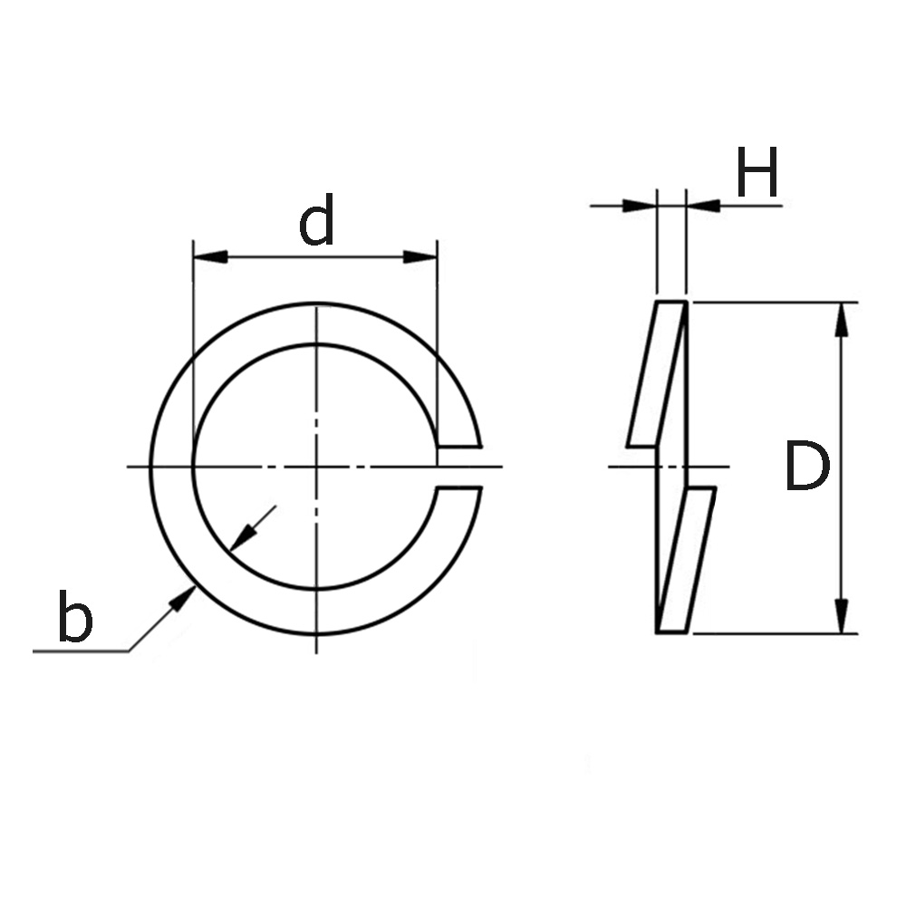 Spring washer - DIN 127 B - verpas