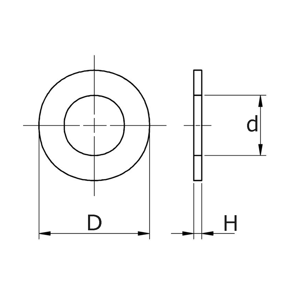 Verpas - Washer TEFLON DIN 125 M20 37 X 3,0 X 21