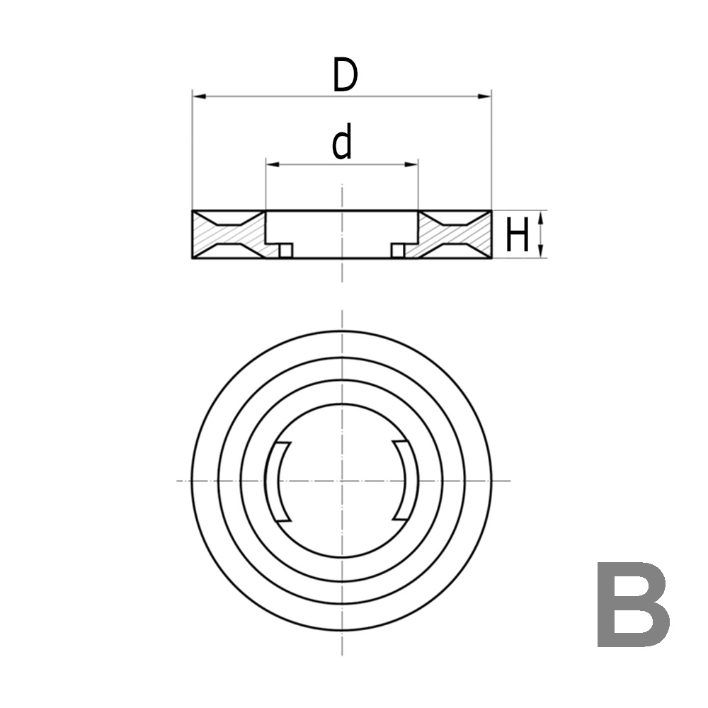 Double locking and sealing washer - verpas