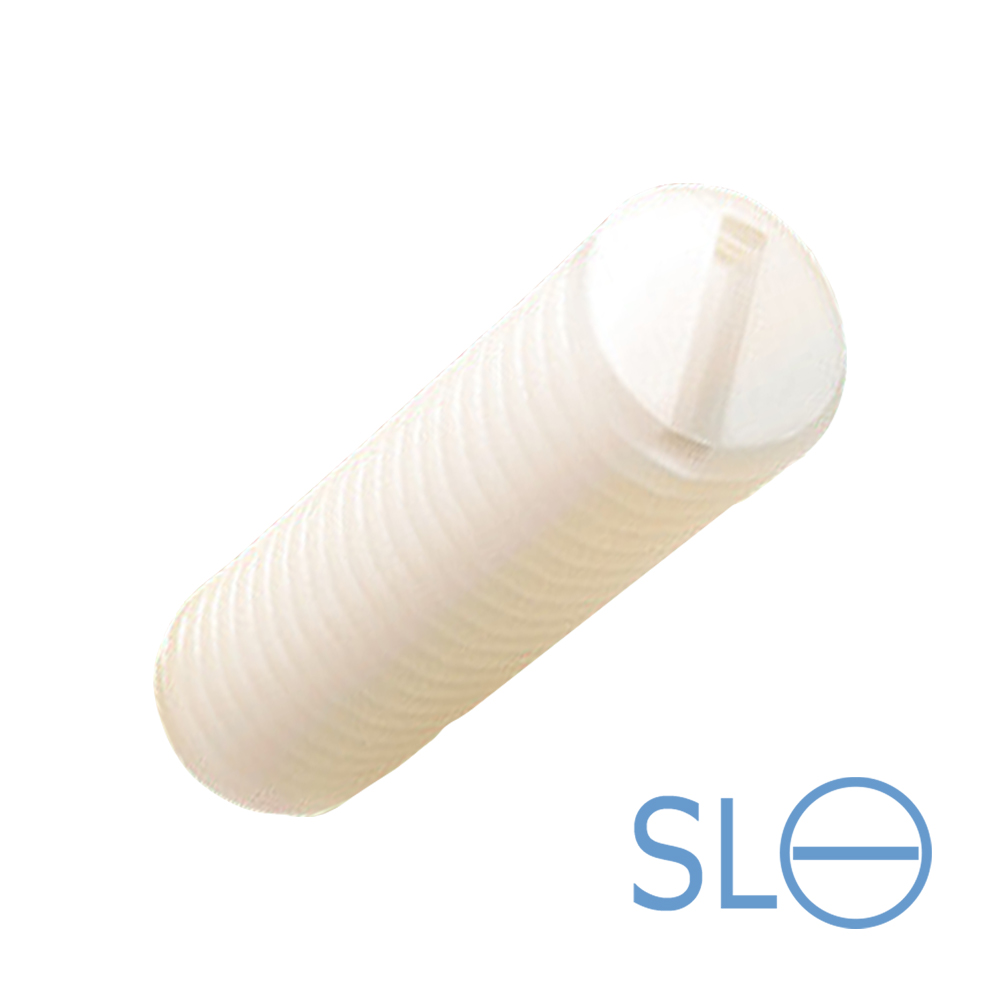 Slotted set screws – ISO 4766 (DIN 551) - plastic - verpas