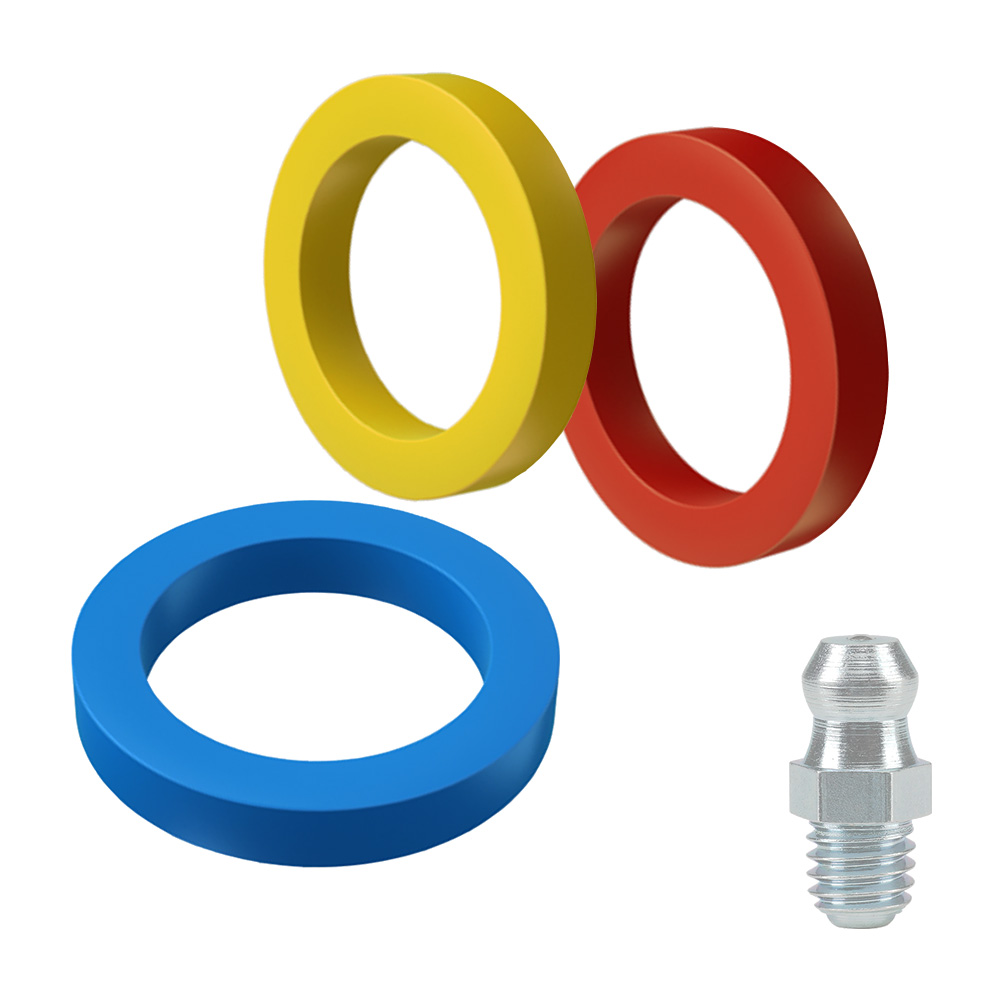 Colour-coded grease fitting washers - plastic - verpas