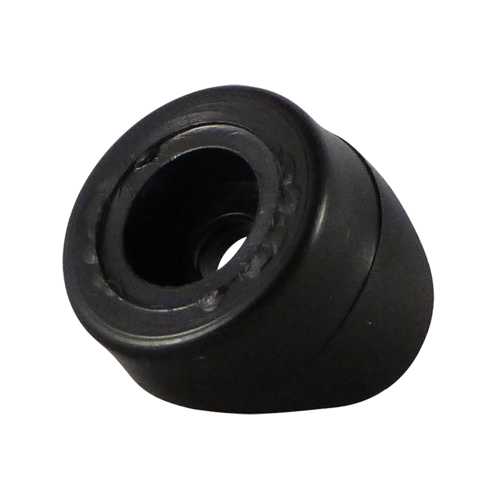 Round PVC saddle foot with fixing hole for tube - verpas