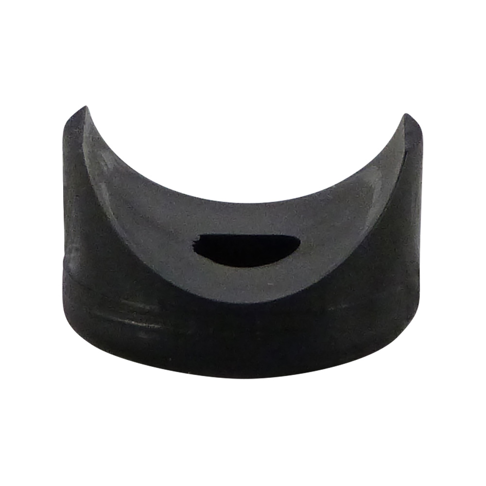 Round PVC saddle foot with fixing hole for tube - verpas