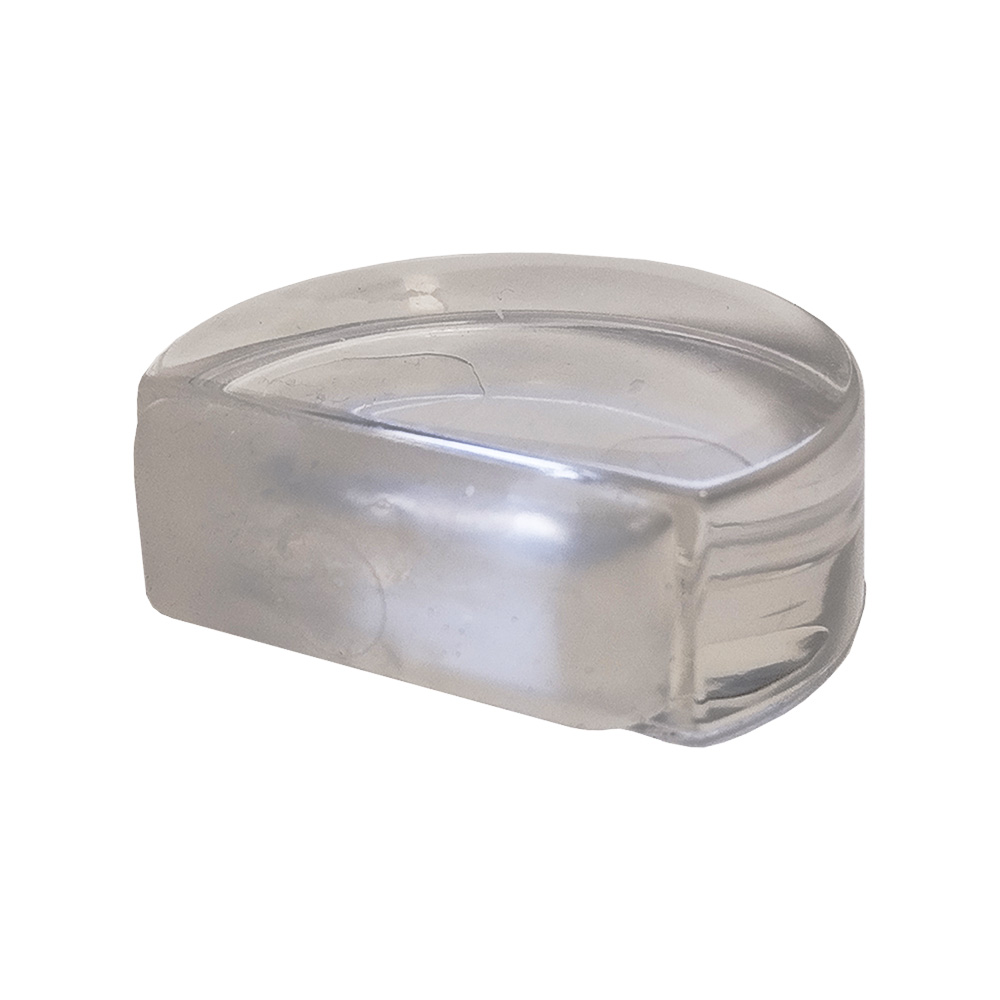 Self-adhesive door stoppers - oval - transparant - verpas