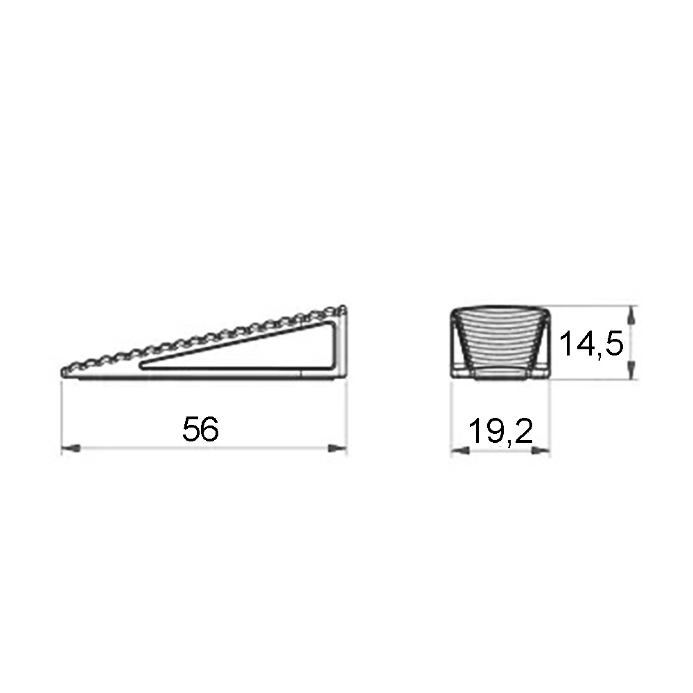 Self-adhesive door stoppers - wedge - verpas