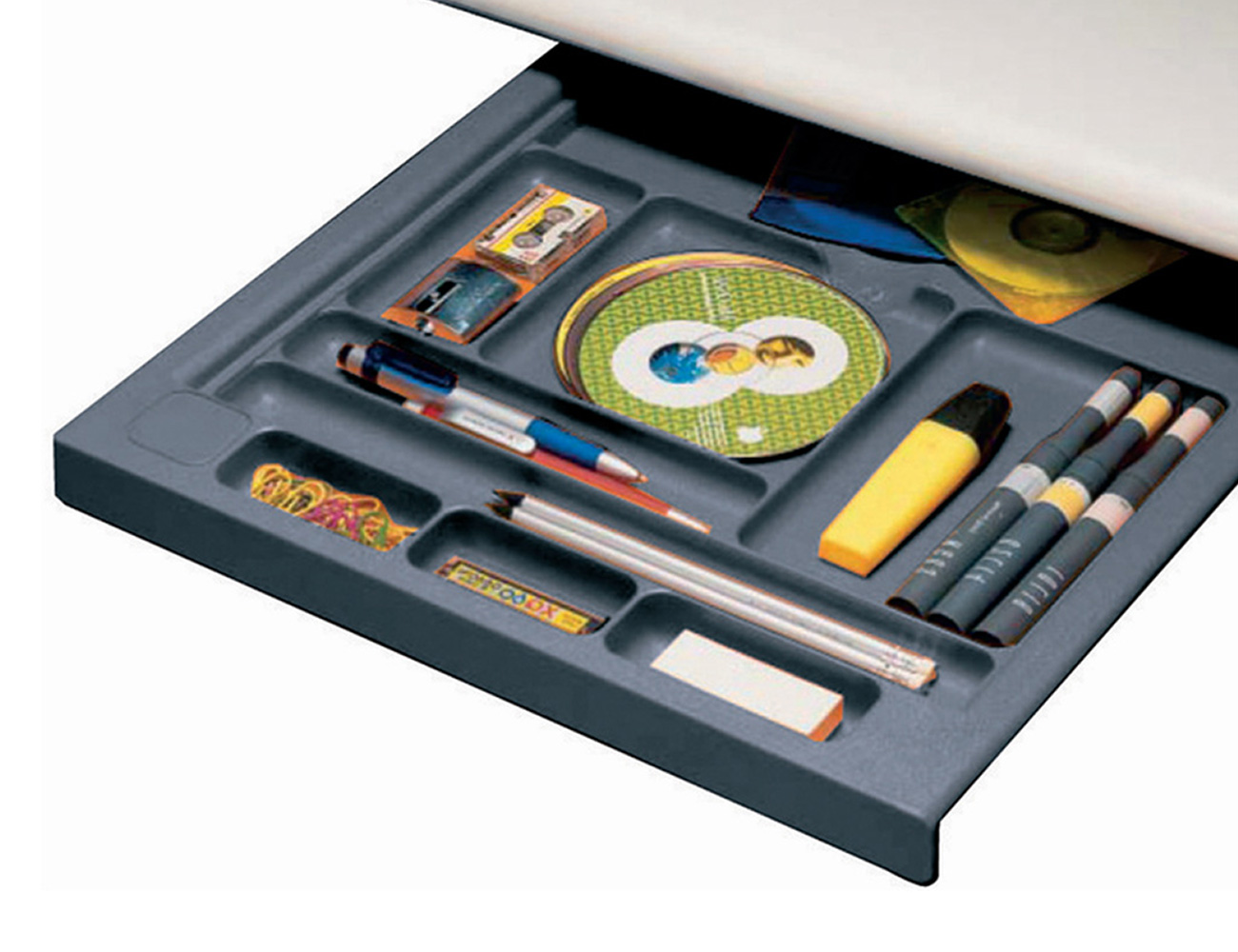 Under desk sliding pencil drawers - verpas
