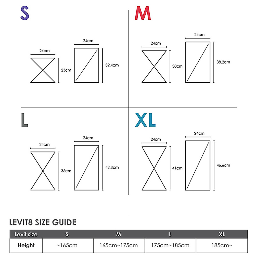 Levit8 flat folding portable laptopstand - verpas