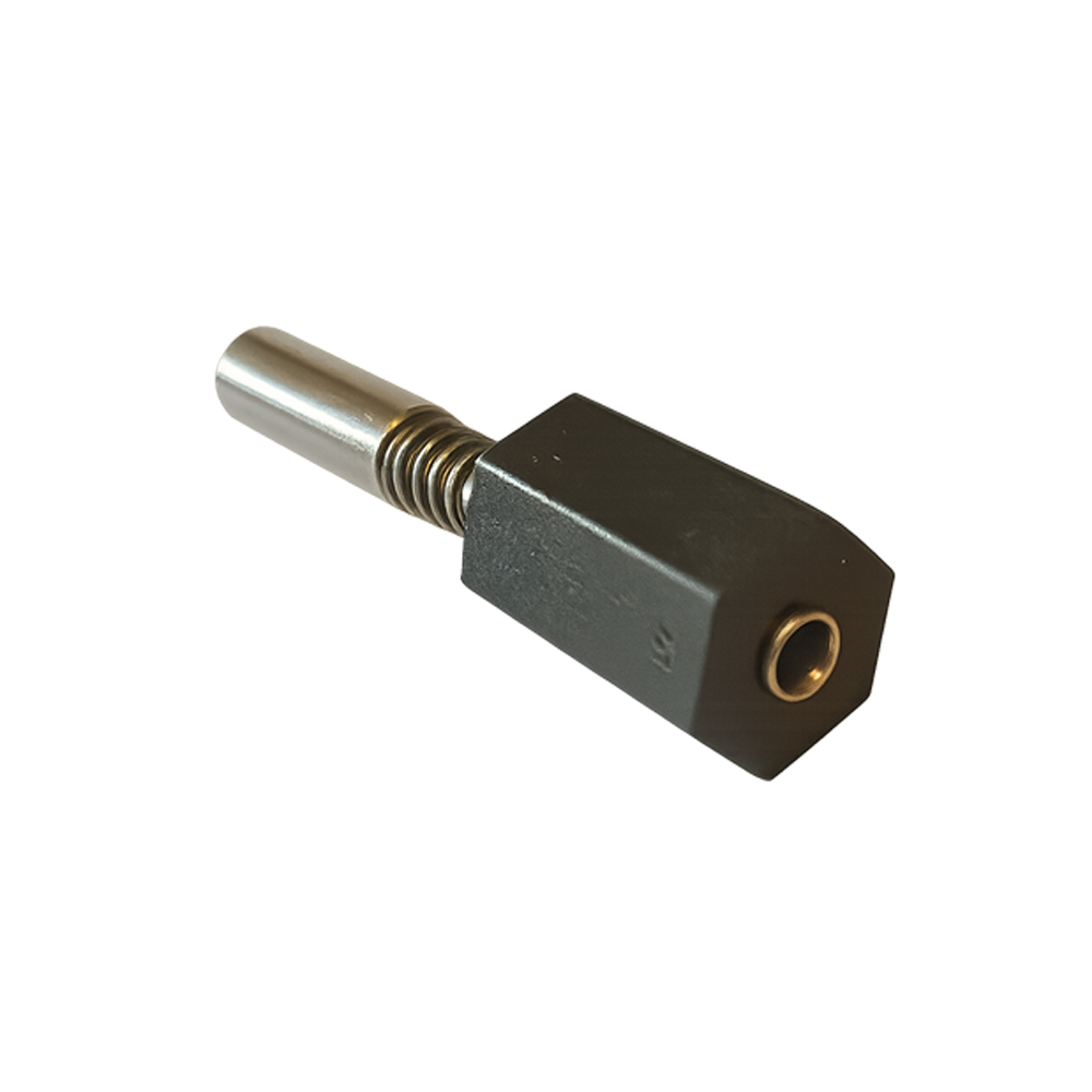 Spring loaded pin for blind connectors - verpas