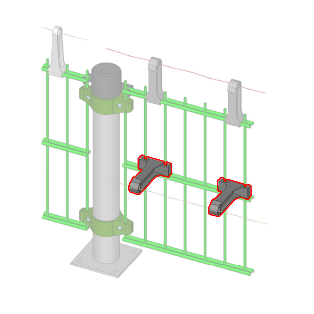 Stand off insulator for wire mesh panels - Verpas B.V.