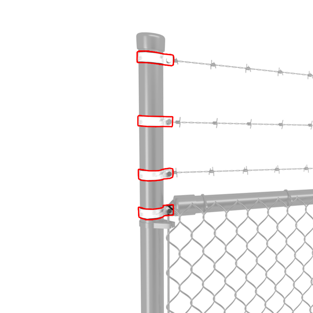 Fence brace band - stainless steel - verpas