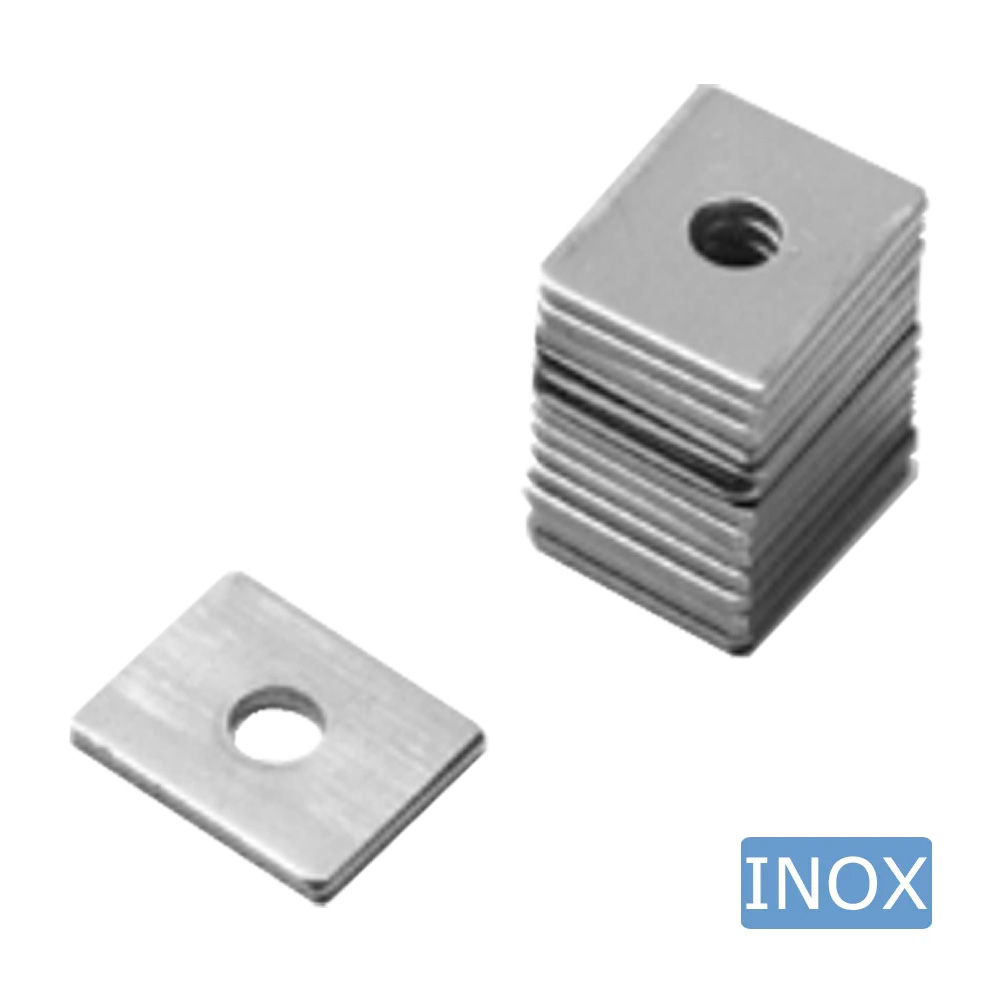 Stainless steel mounting plate for mesh panel clips - verpas