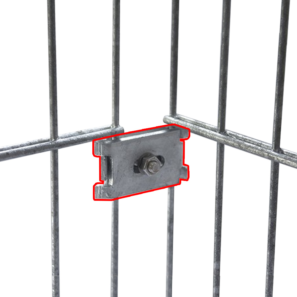 Corner connection bracket for mesh panels – stainless steel - verpas