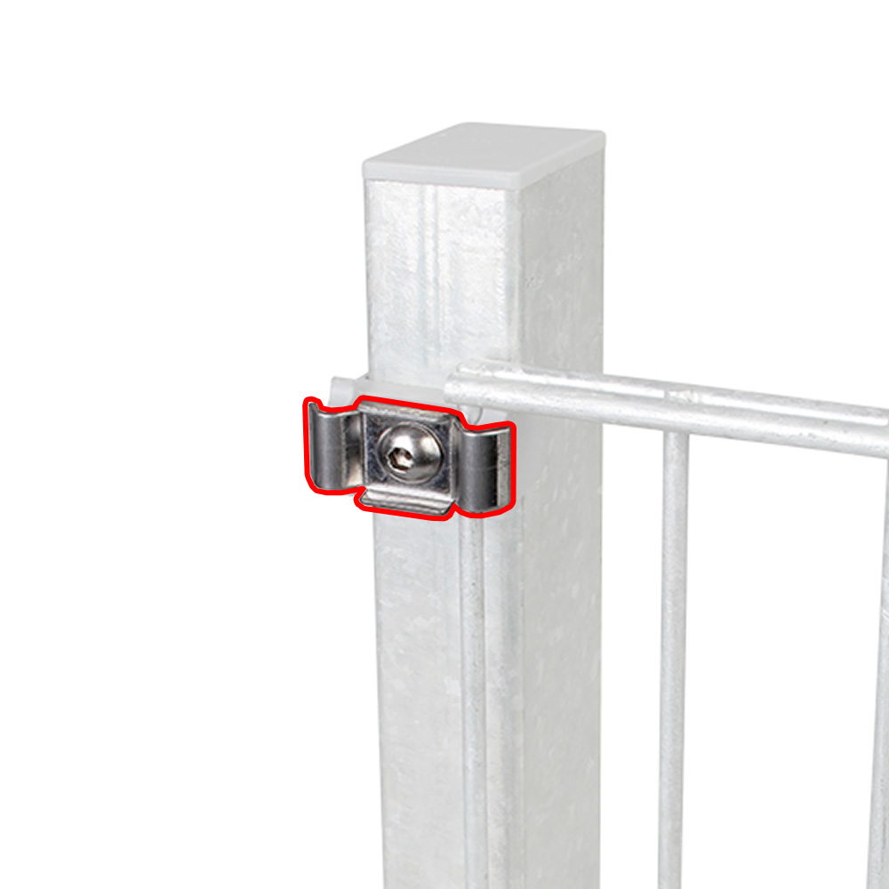 Bracket for mesh panel clips – stainless steel - verpas