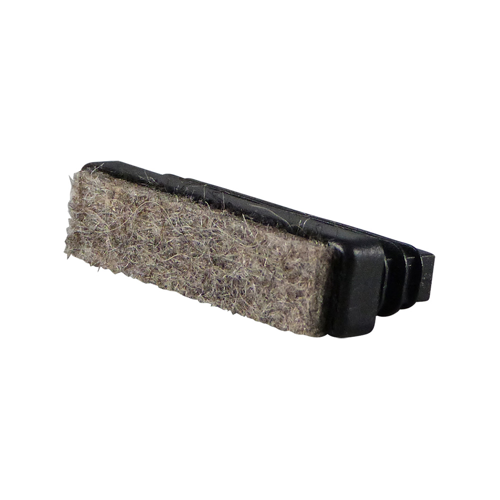 Rectangular end cap inserts with felt pad - verpas