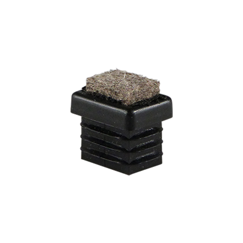 Rectangular end cap inserts with felt pad - verpas