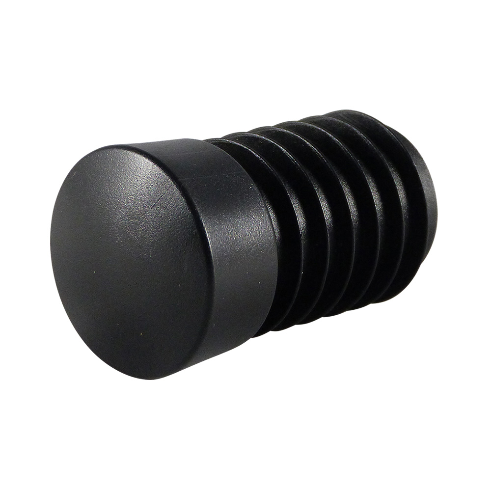 End cap inserts with extended tapered head for round tube - verpas