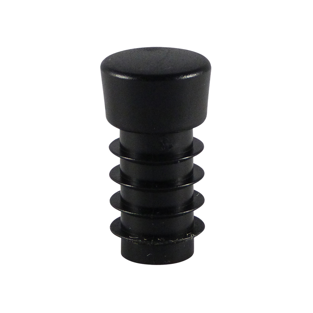 End cap inserts with extended tapered head for round tube - verpas