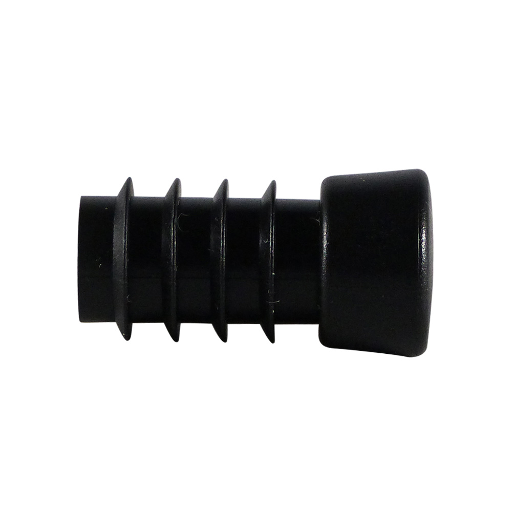 End cap inserts with extended tapered head for round tube - verpas