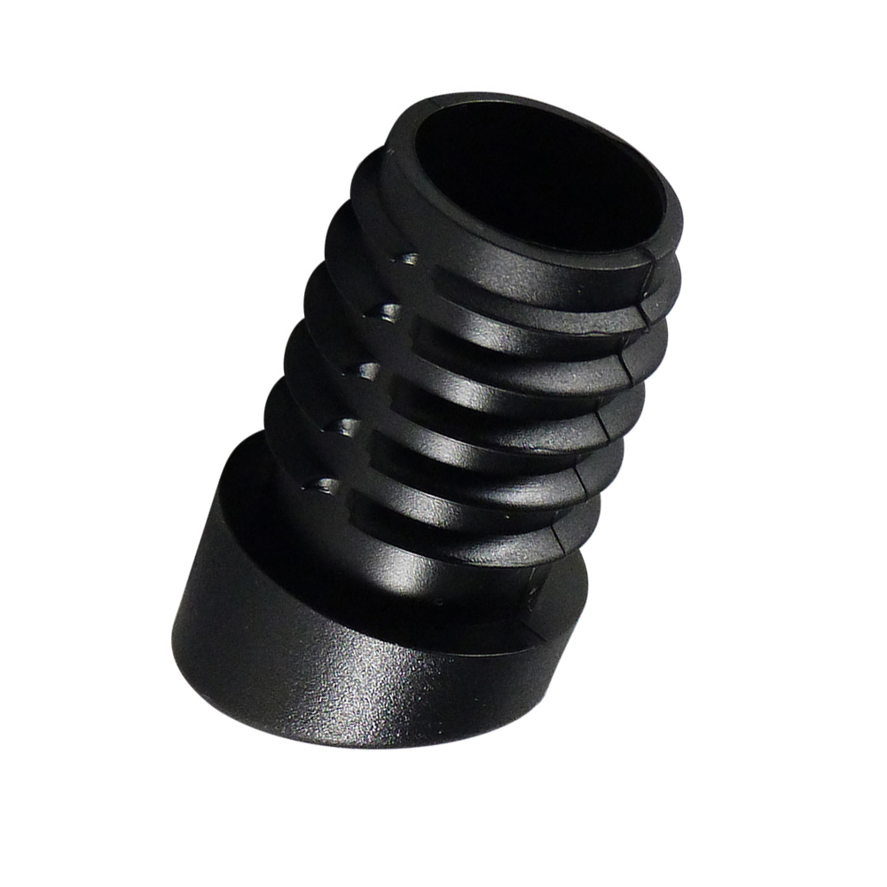 End cap inserts with angled base for round tube - verpas