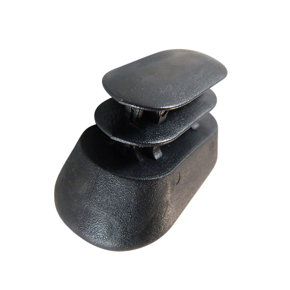 End cap inserts with angled base for flat oval tube - verpas