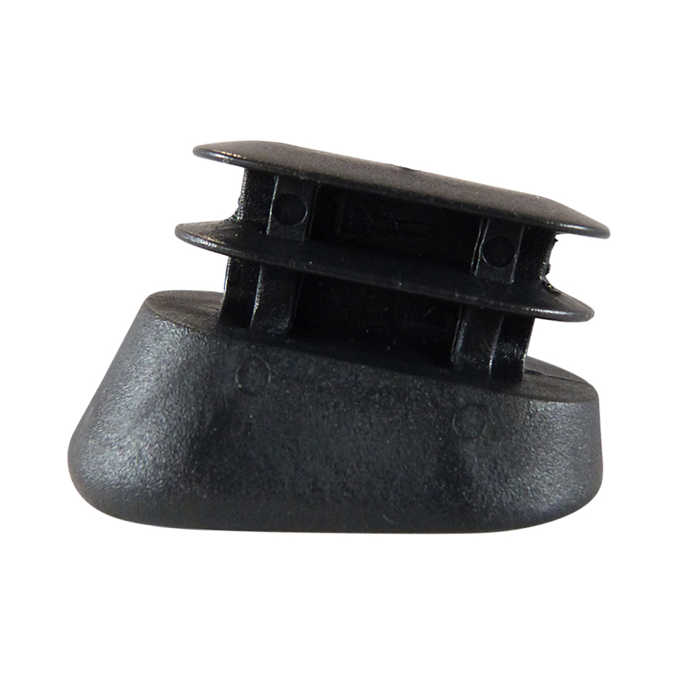 End cap inserts with angled base for flat oval tube - verpas