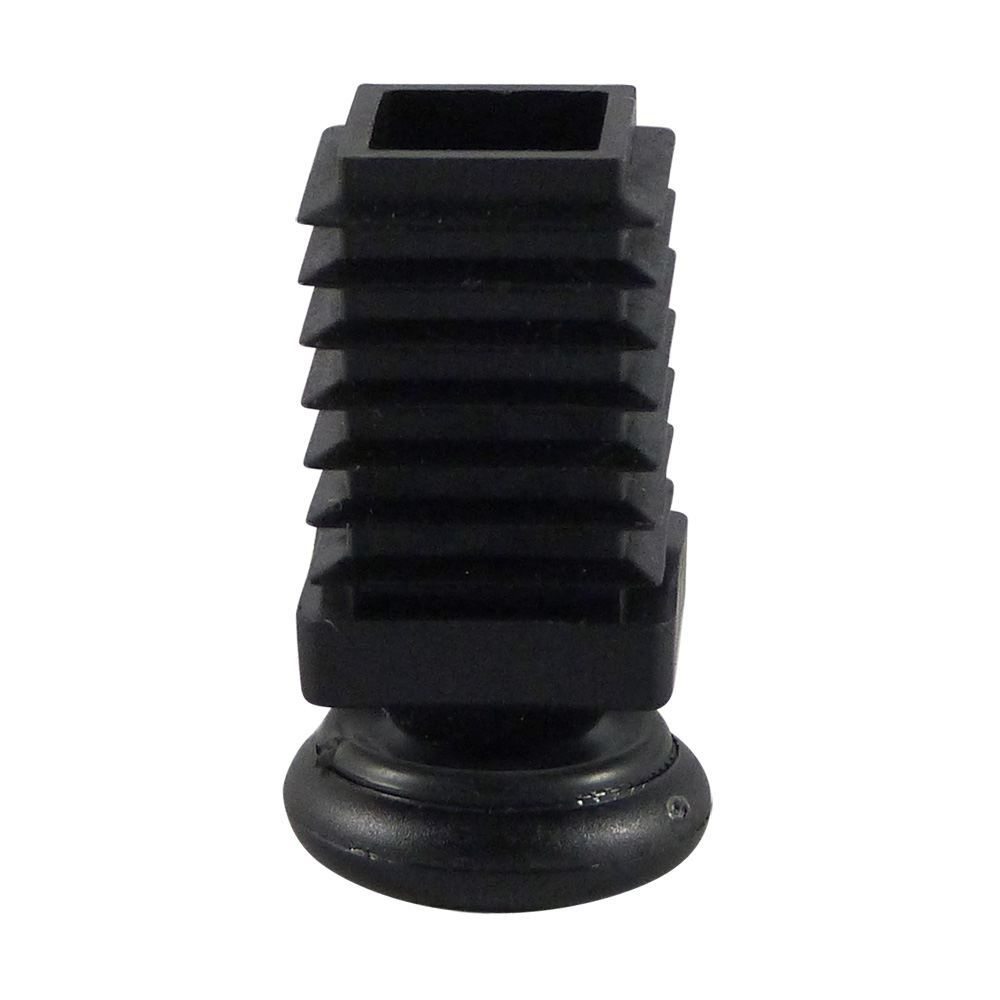 Tiltsert end caps with PA pad for square tube - verpas