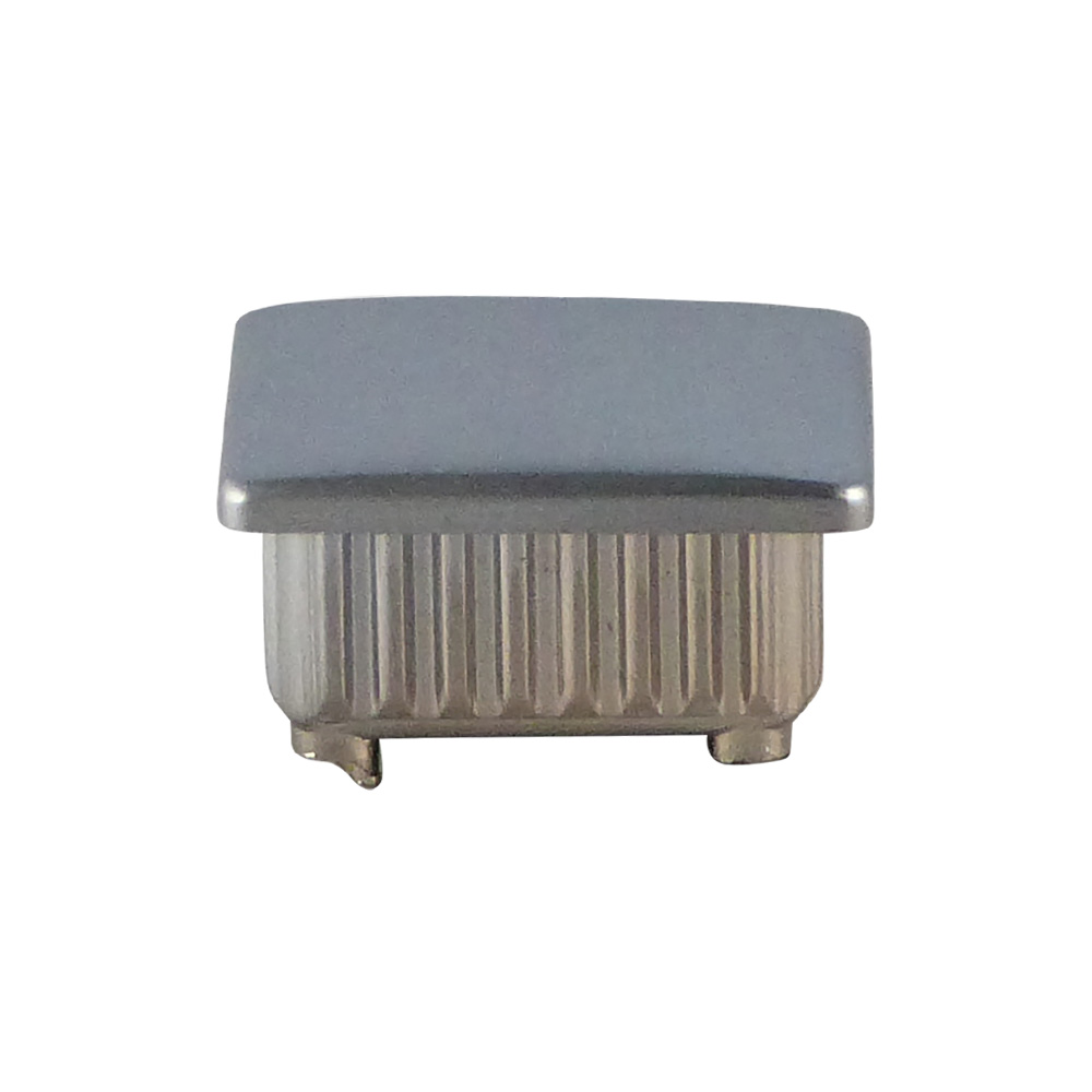 Square end cap inserts - chromed - verpas