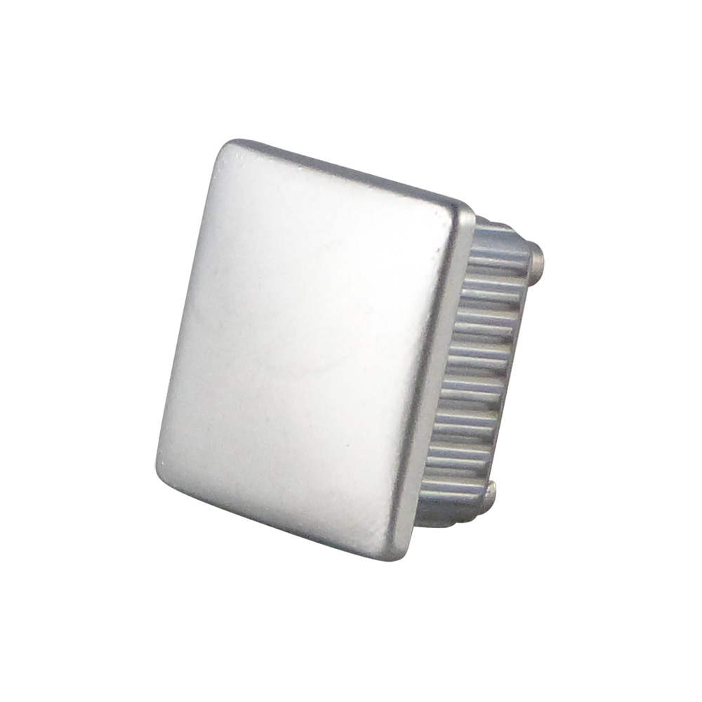 Square end cap inserts - chromed - verpas