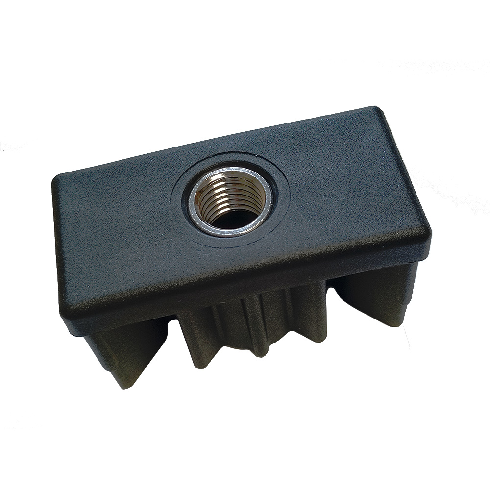 Heavy duty tube inserts with threaded bush - rectangular - verpas