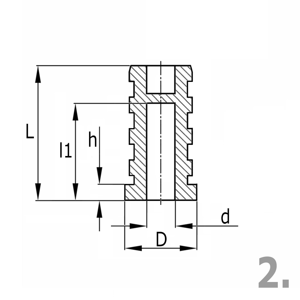 Castor sockets for round tubes - push-in stem - verpas