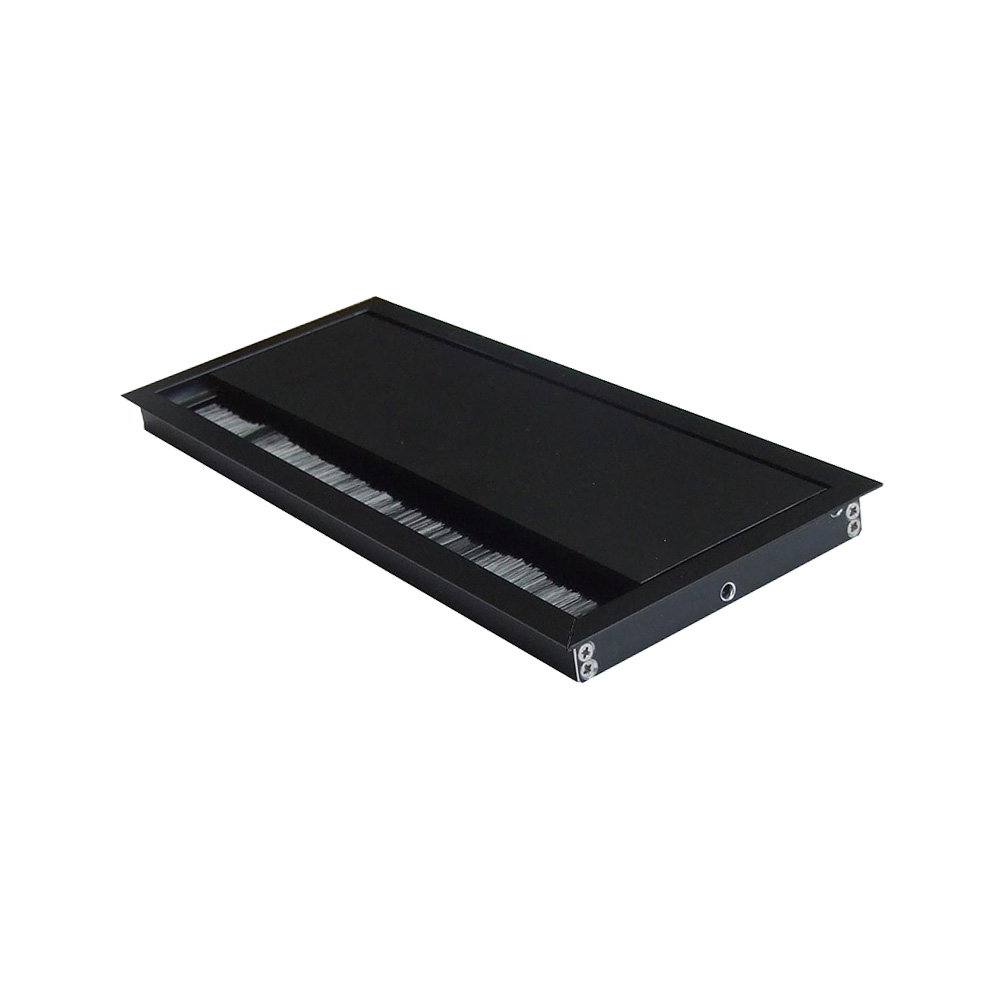 Desk cable grommet aluminium - softclose – square / rectangular - verpa