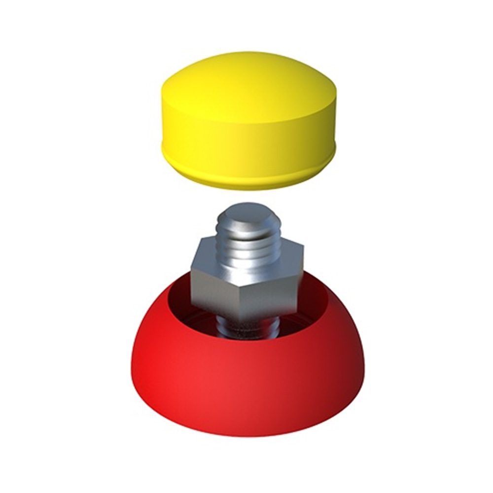 Secure bolt and nut caps – two-piece - UV stabilized - verpas