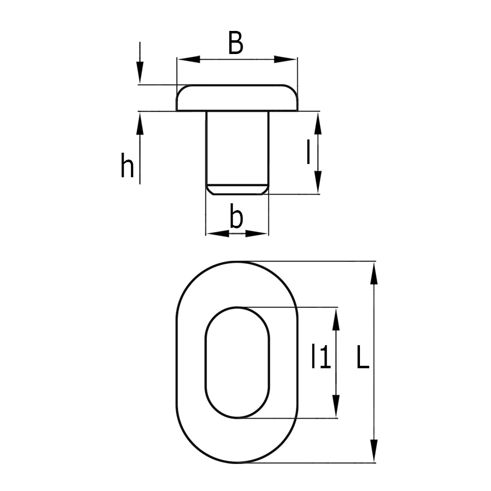 Rubber Non-slip inserts for perforated gratings – oval - verpas