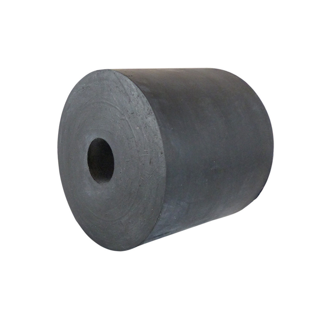 Rubber bush with clearance hole - cylindrical - verpas