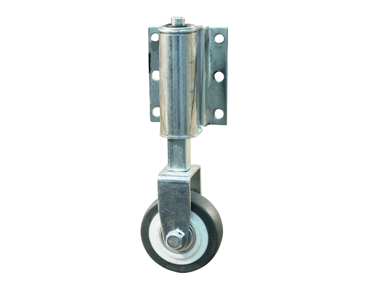 Spring loaded castors for mobile steps and ladders - verpas