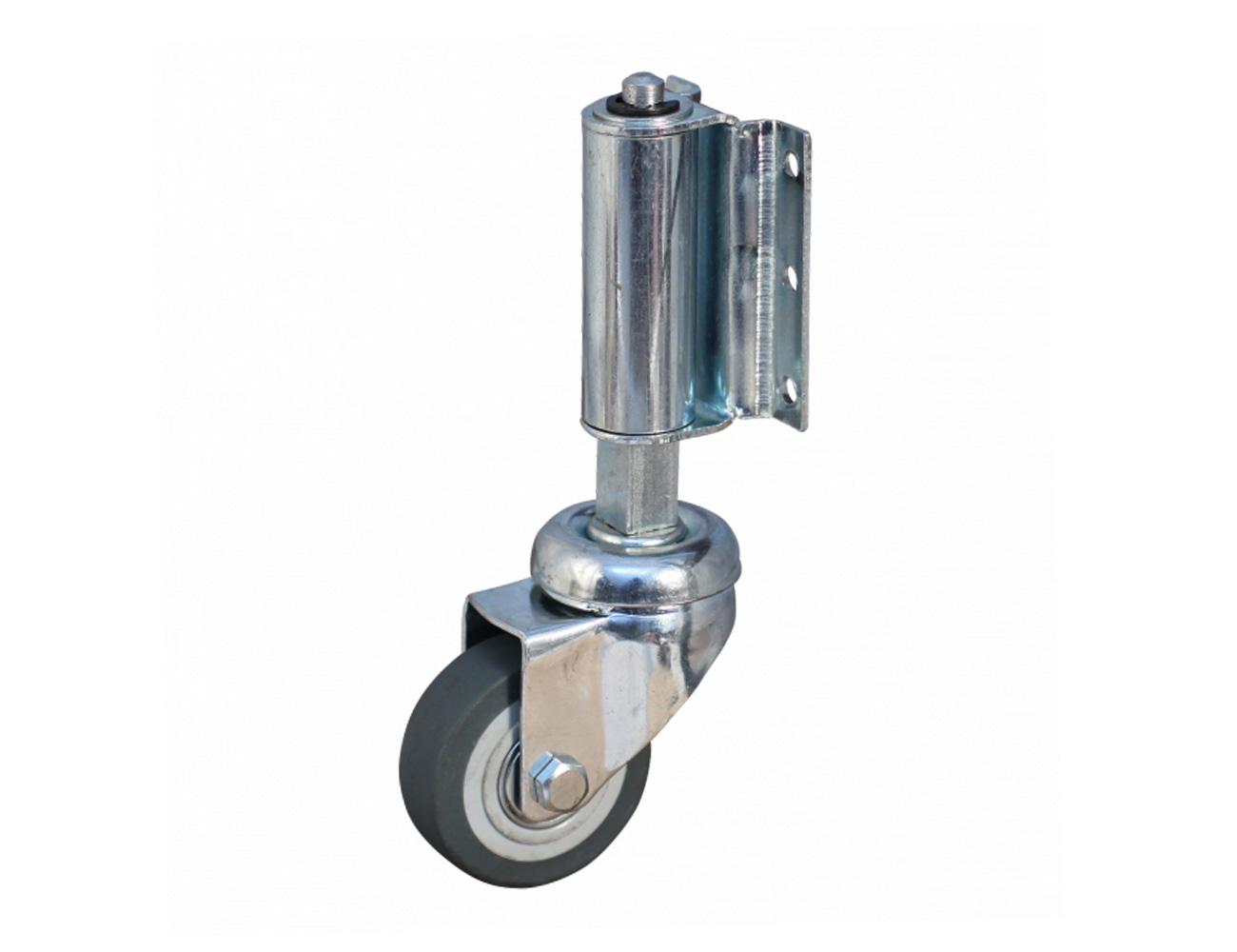 Spring loaded castors for mobile steps and ladders - verpas