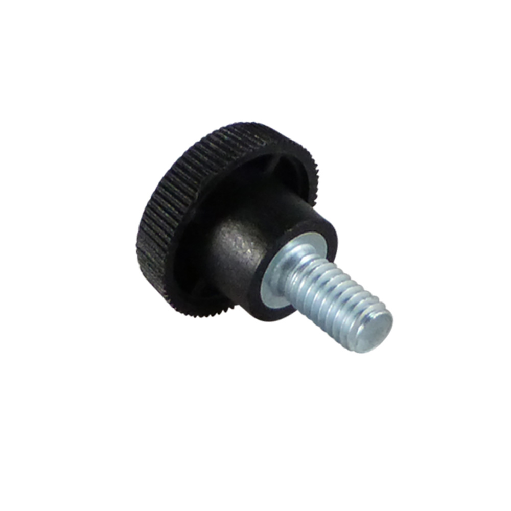 Knurled knob finely knurled - PA – threaded stud - verpas
