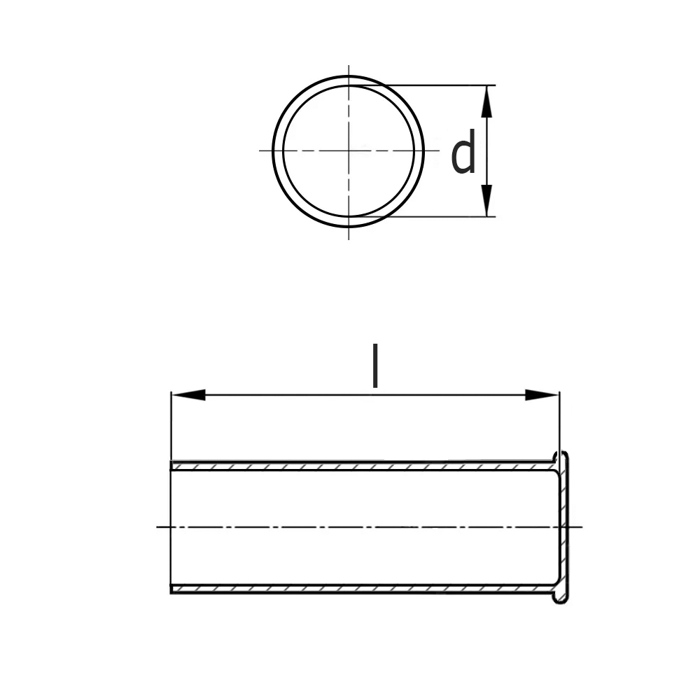 Cylindrical grip - injection moulded - verpas