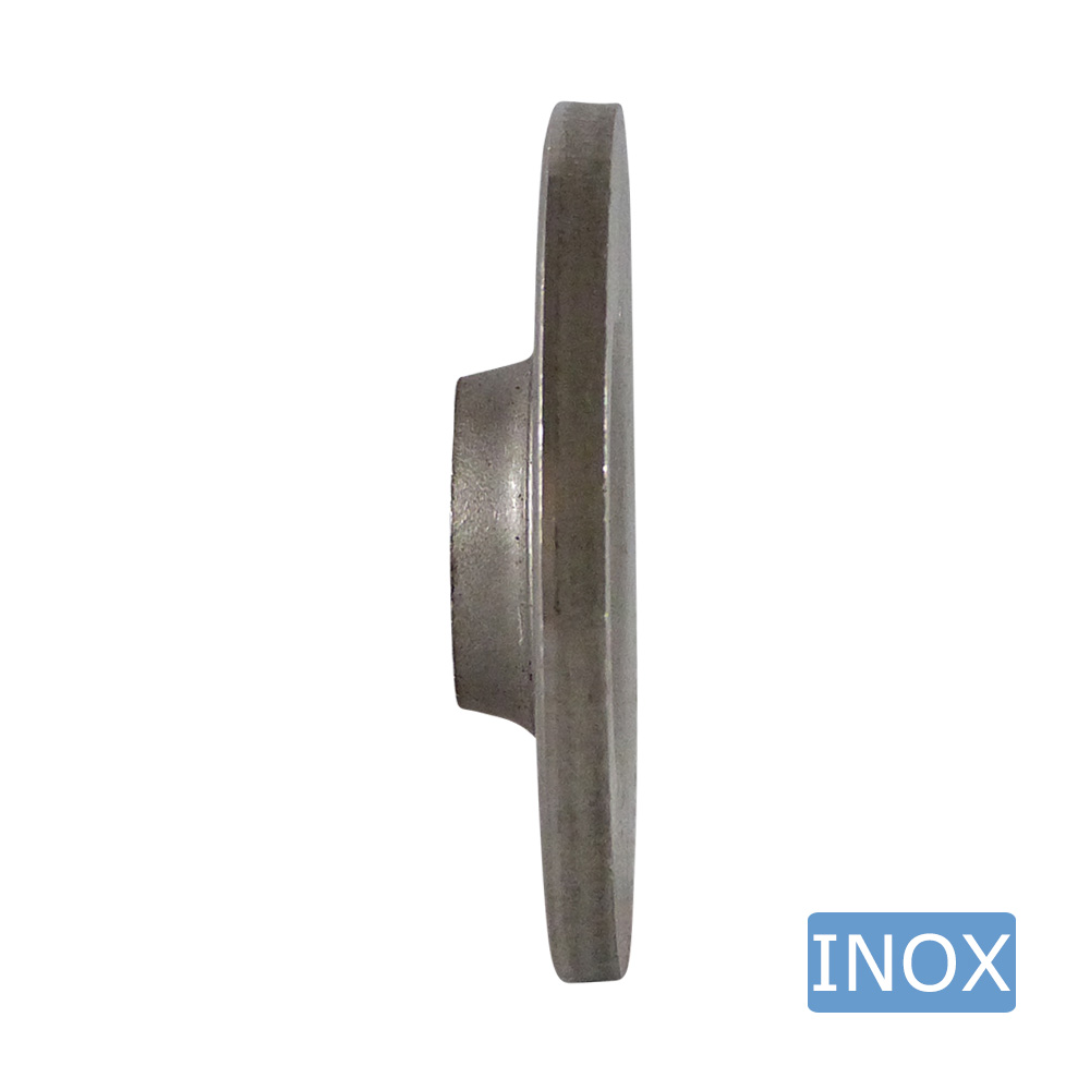 Stainless steel threaded weld plate – round - verpas